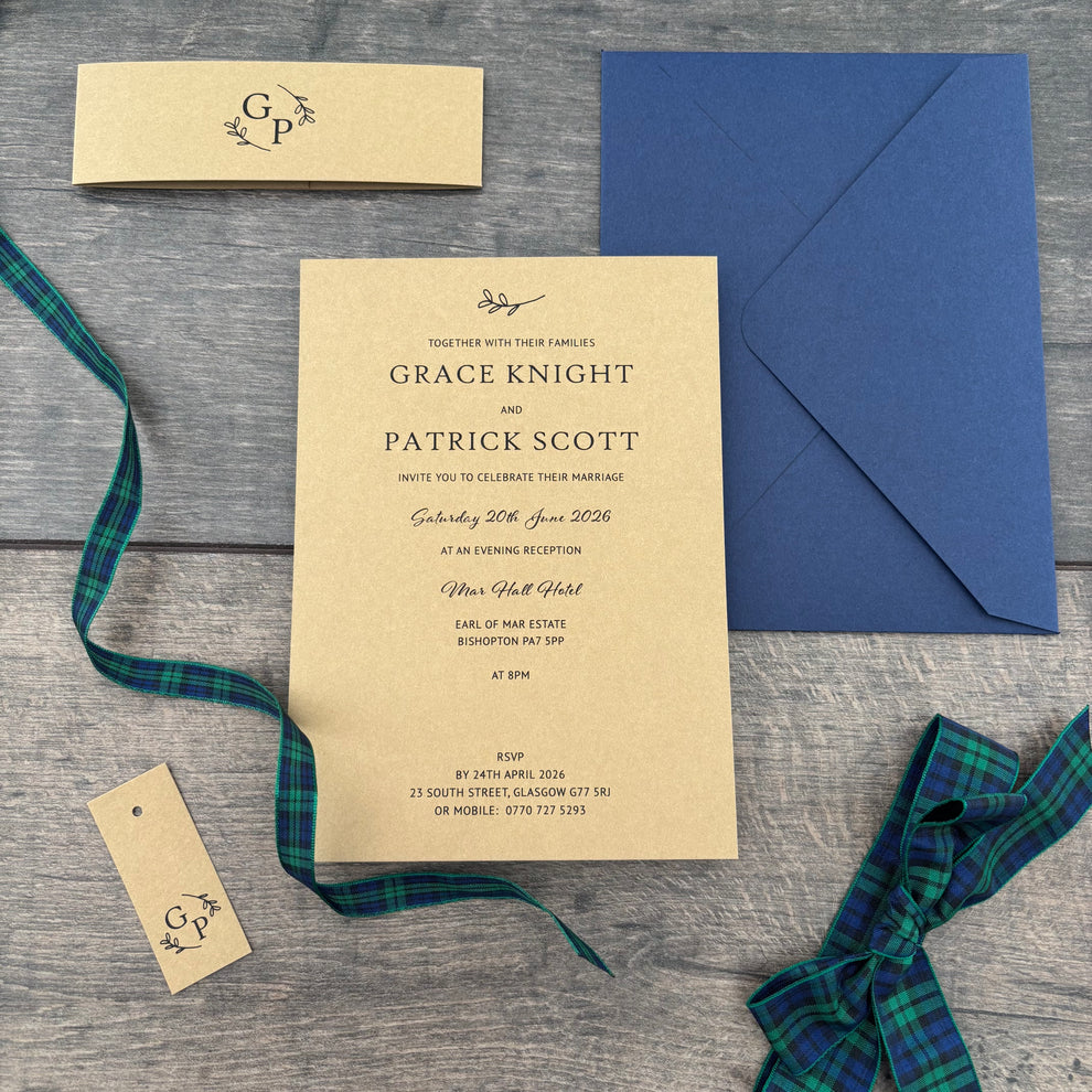 Grace Invitation with Back Pocket – THEIA ROCKS